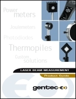 New Gentec Laser Power & Energy Meter Catalogue